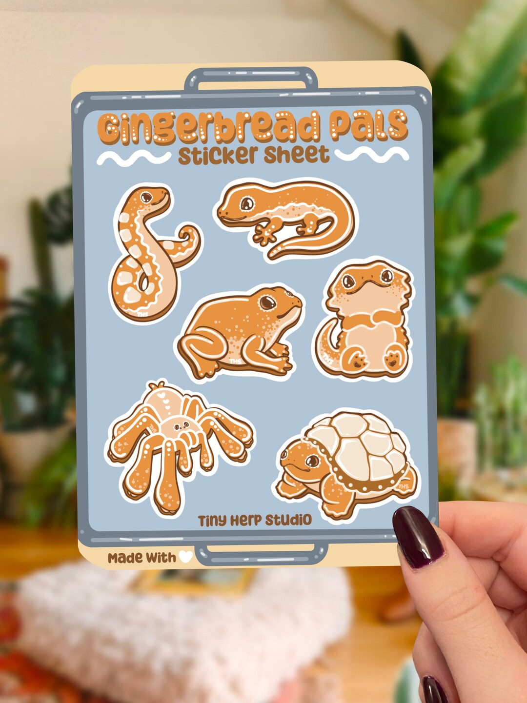 Gingerbread Pals Sticker Sheet - Etsy