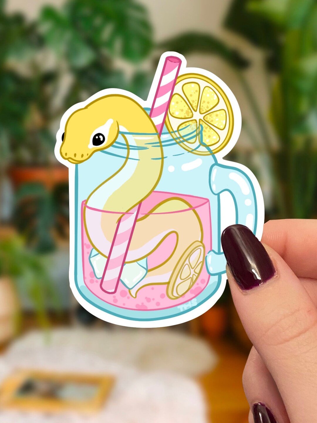 Pink Lemonade Ball Python Sticker - Etsy