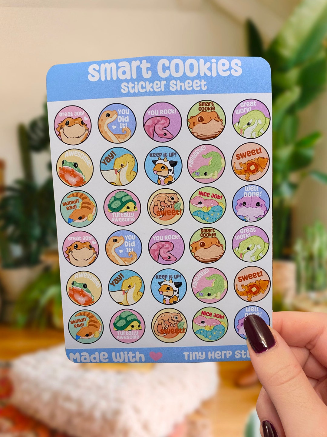 Smart Cookie Sticker Sheet - Etsy