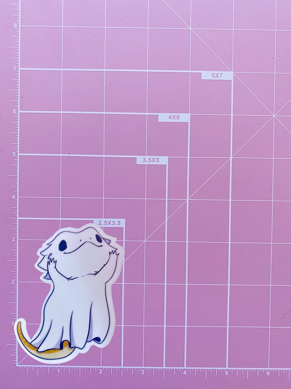 Bearded Dragon Ghost Halloween Sticker - Etsy