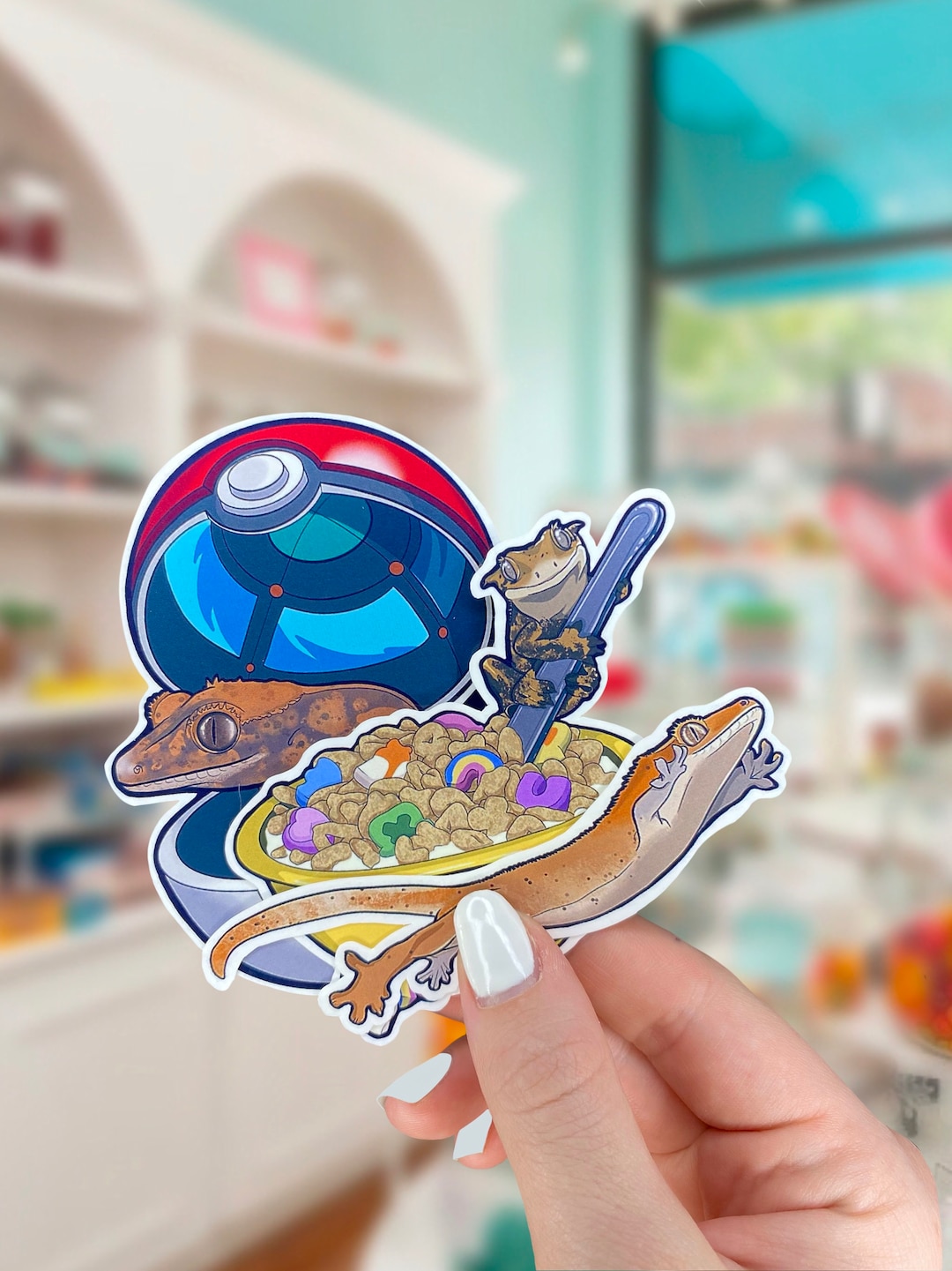 Crested Gecko Sticker Bundle - Etsy