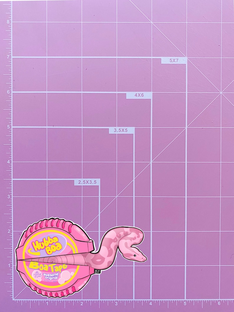 Boa Constrictor Bubble Gum Sticker - Etsy