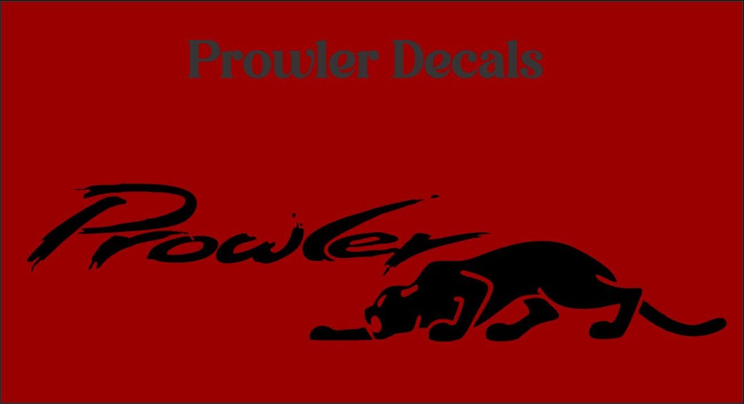 Chrysler Prowler Vinyl Decals - Etsy
