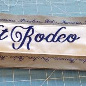 Pageant Queen Sashes (rodeo) - Etsy