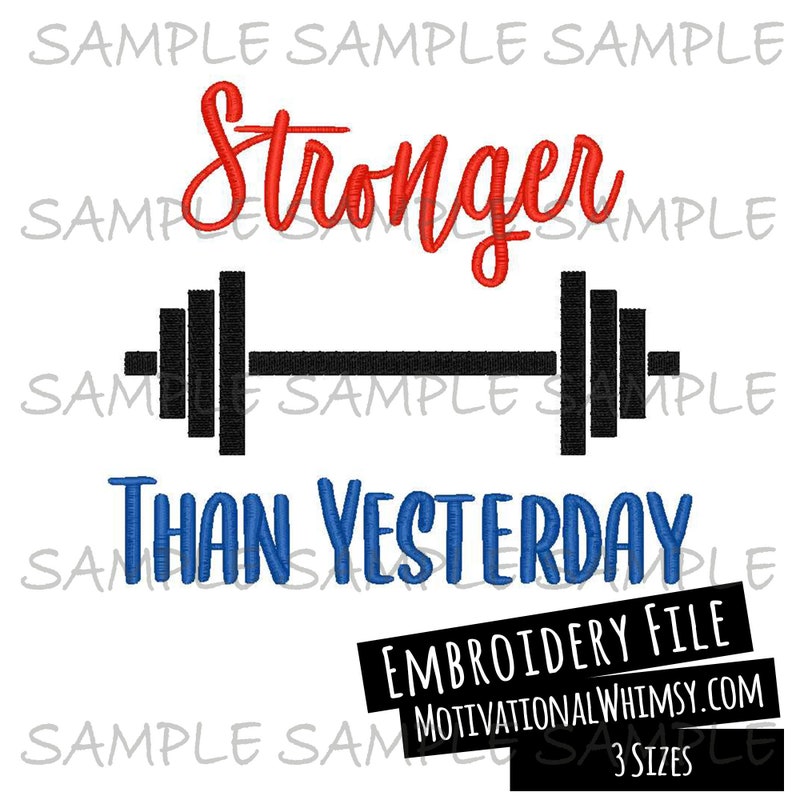 Gym Embroidery - Etsy