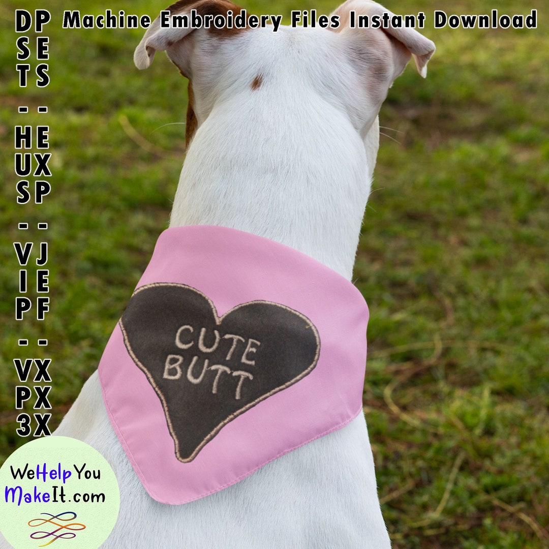 Cute Butt Machine Embroidery Files Funny Gift for Boyfriend or ...