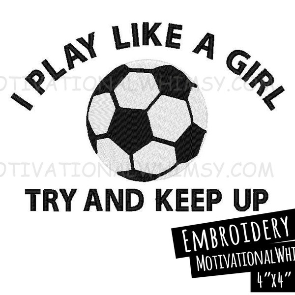 Soccer Embroidery - Etsy