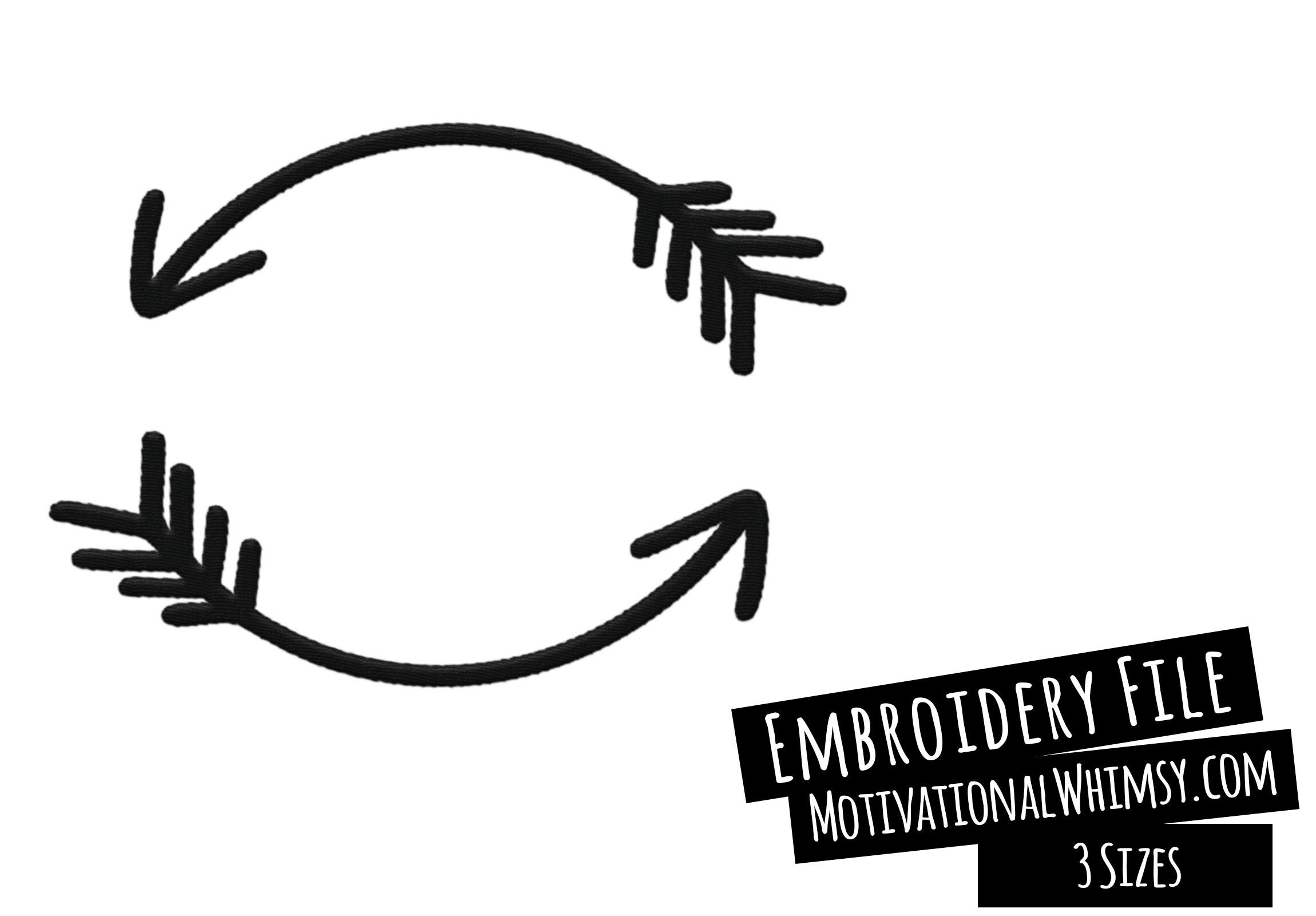 Arrow Frame Monogram Machine Embroidery Files | Circular Design for ...