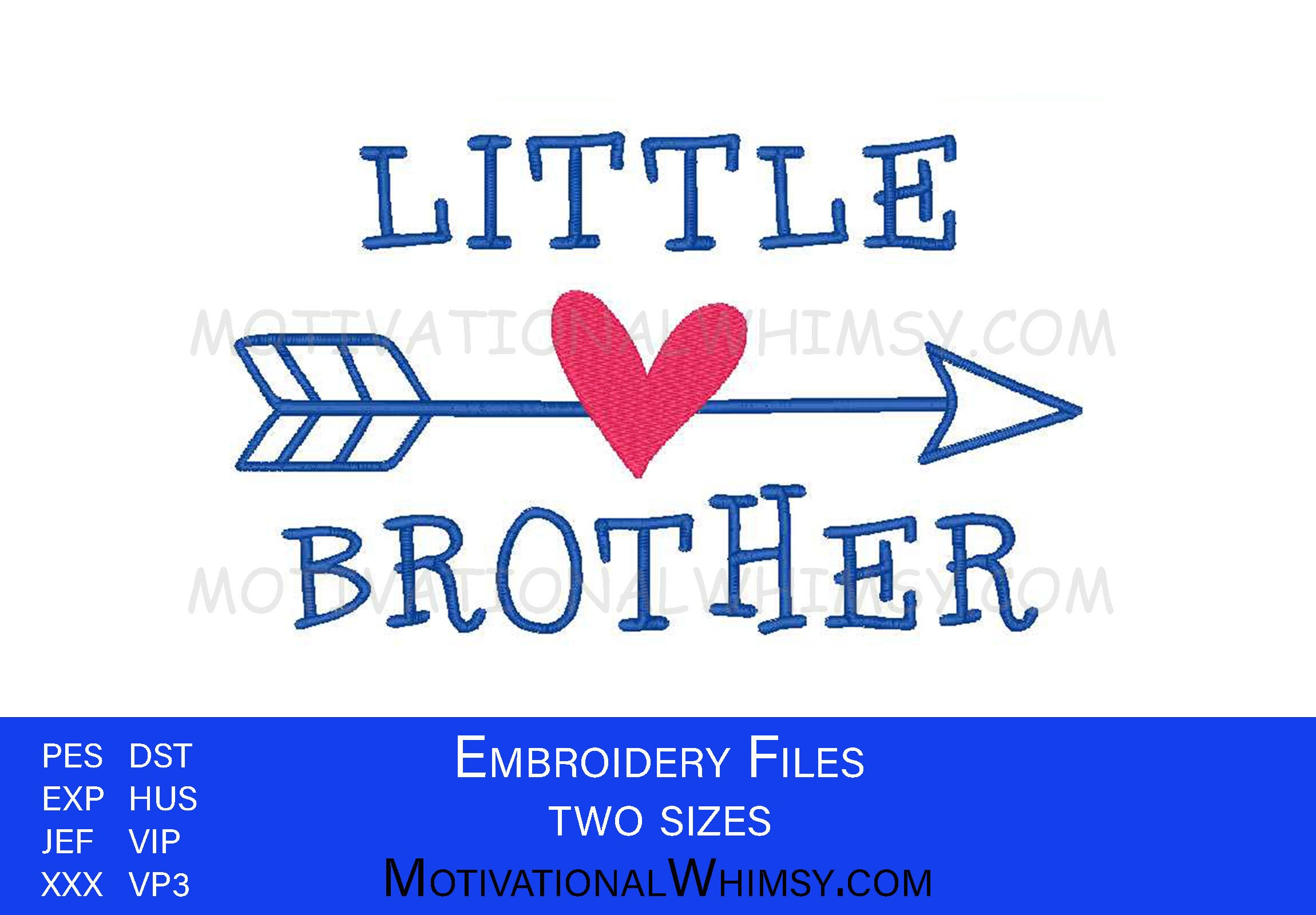 Little Brother Machine Embroidery Design | New Baby Shower Gift Baby ...