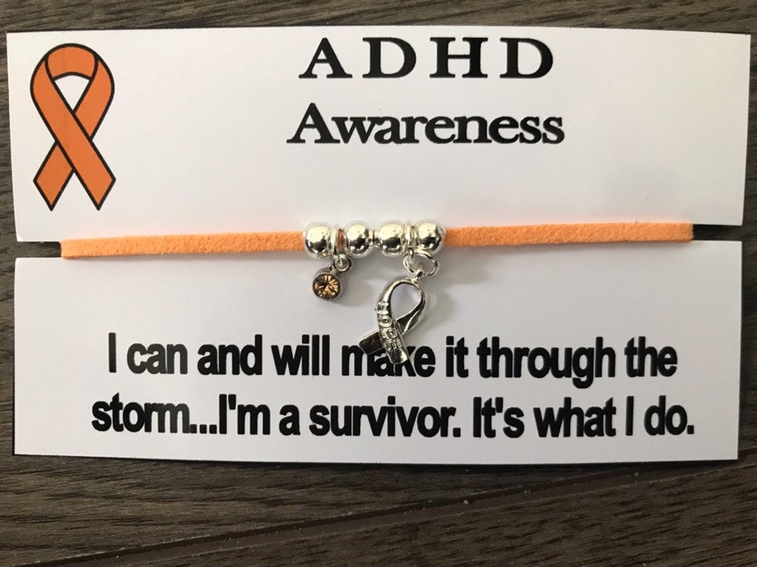 ADHD Awareness Bracelet, Awareness Gift , ADHD Gift - Etsy