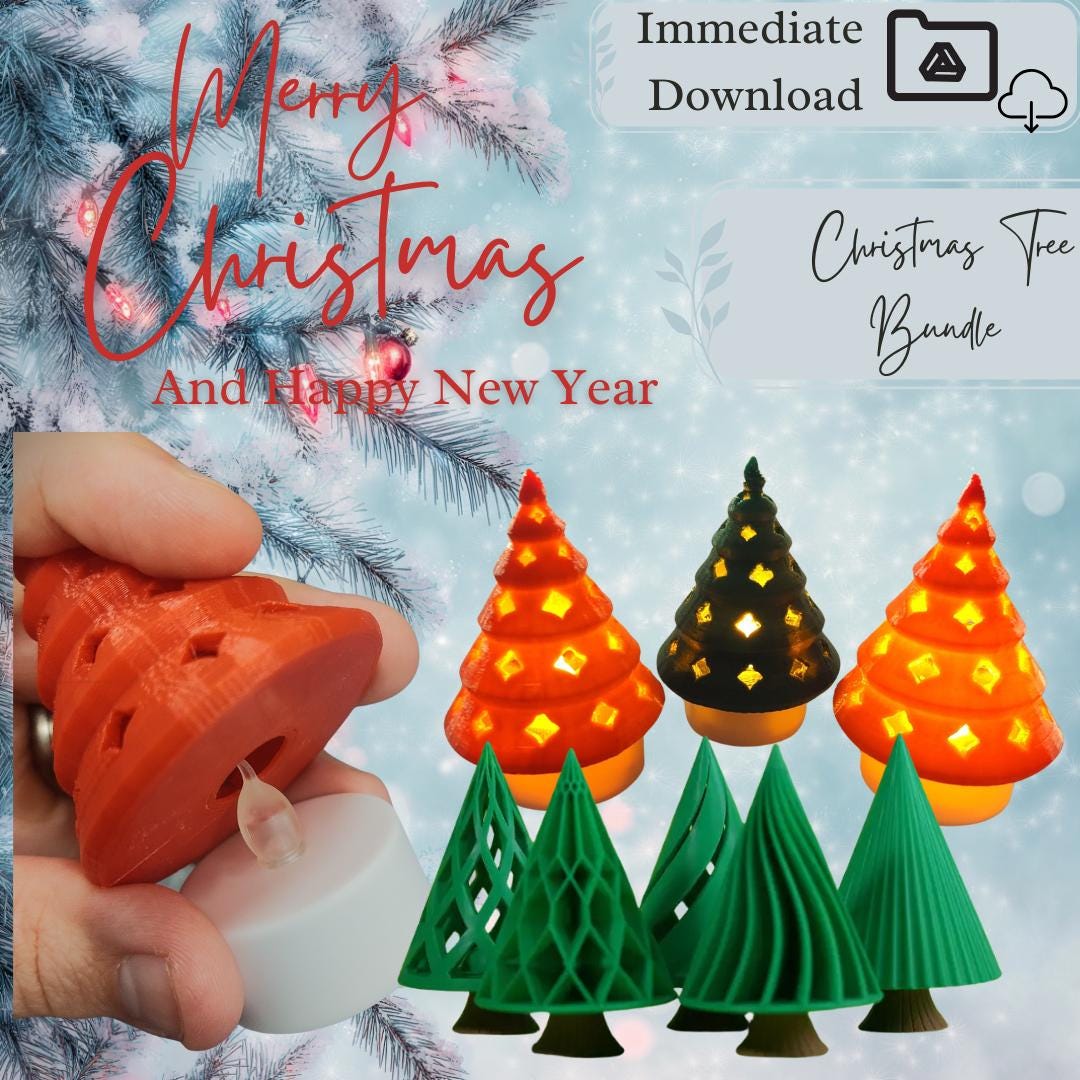 Christmas Tree Bundle | 3D Printable STL File | Christmas Design ...