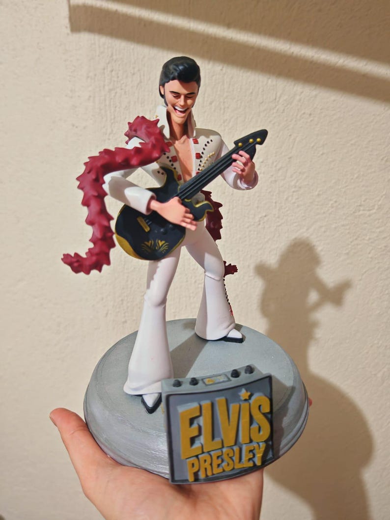 Elvis Presley 3D Cartoon Figure - Hand-painted Unique Gift - Iconic ...