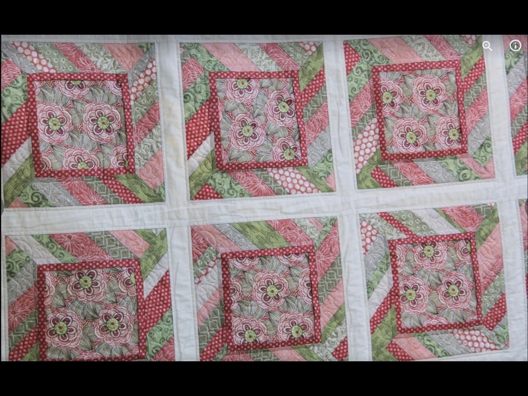 A Soothing Modern Flanged Quilt, Can Be Personalized, Tranquil Colours ...