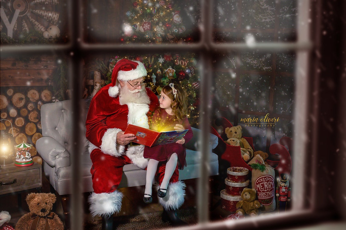 Christmas Snow Window Overlay - Etsy