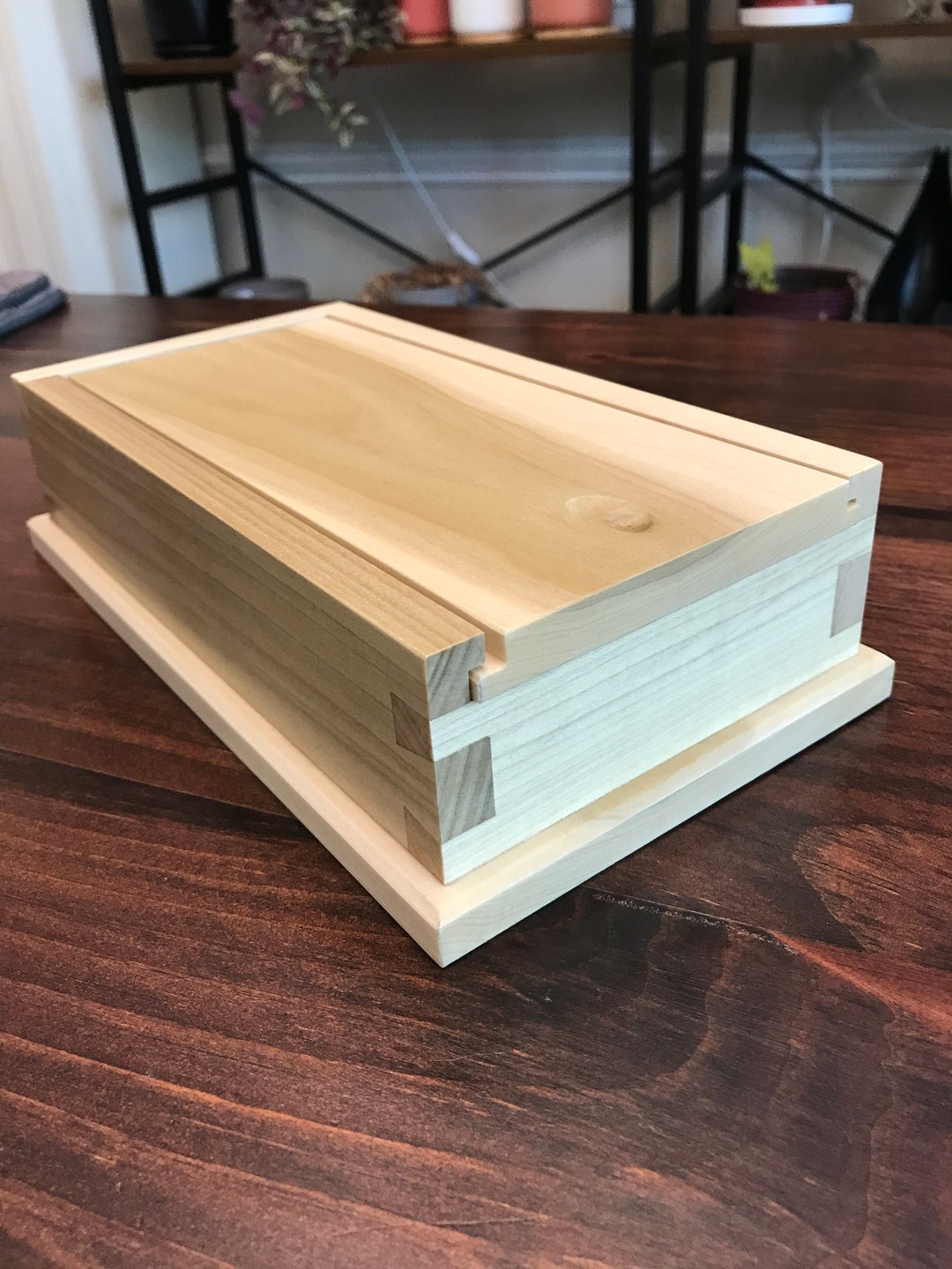 Small Slide Top Dovetail Box in Poplar - Etsy