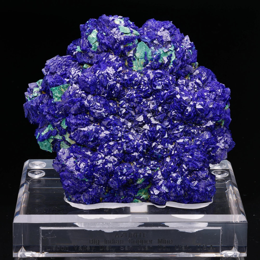 Azurite, Big Indian Copper Mine, San Juan Co., Lisbon Valley Dist ...