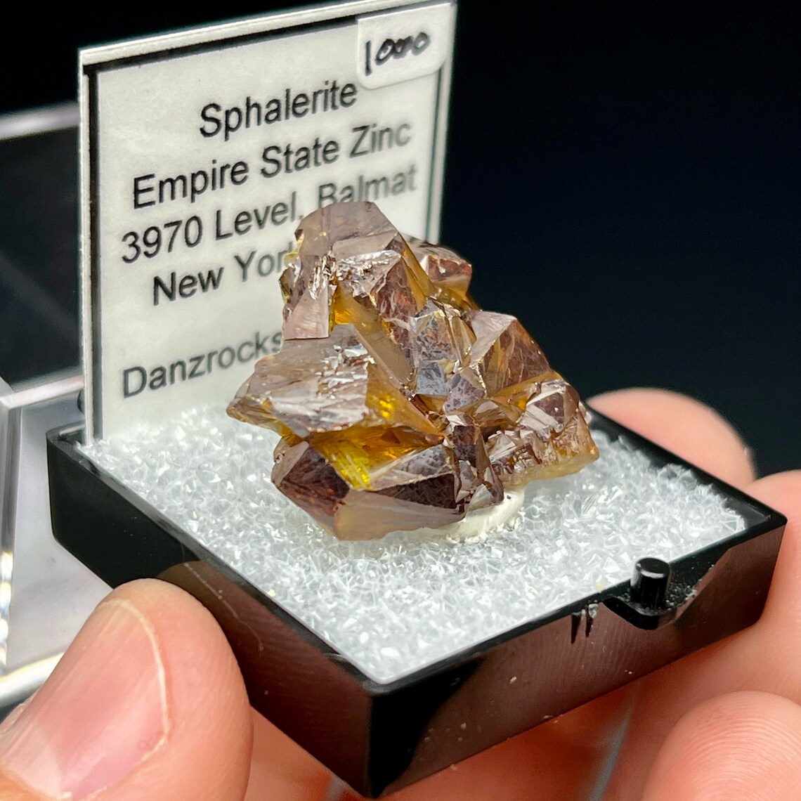 Sphalerite, Empire State Zinc Corp Mine 4, 3970 Level, Balmat, New York ...