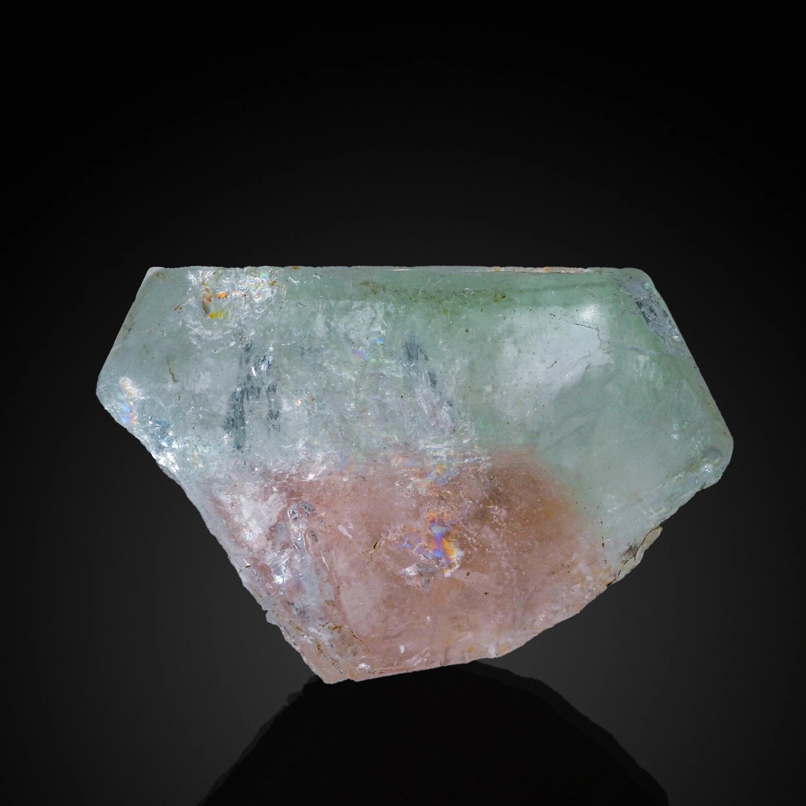 Bi-color Beryl Aquamarine and Morganite, Minas Gerais, Brazil - Etsy