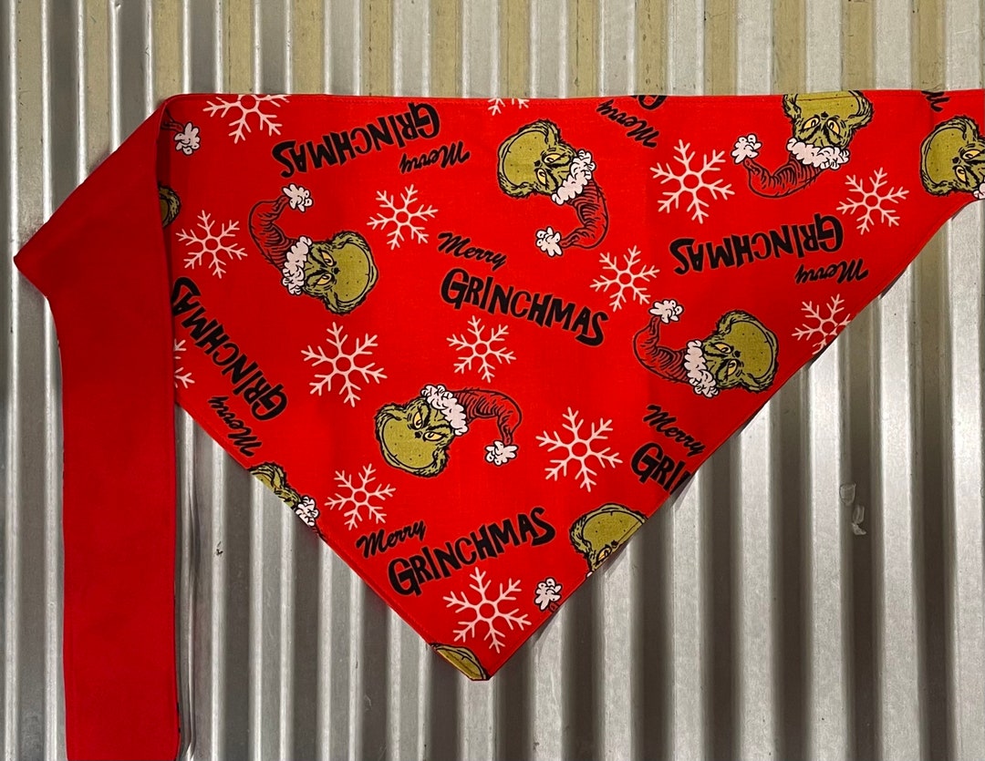 Grinchmas Dog Bandana - Etsy