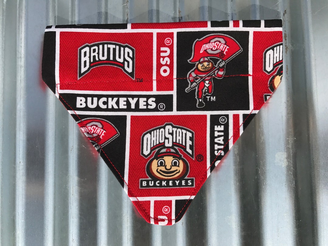 Ohio State Buckeye's Dog Bandana - Etsy