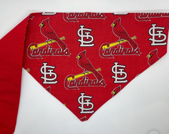 St. Louis Cardinals Logo Red Pet Accessory Over the Collar Custom ...