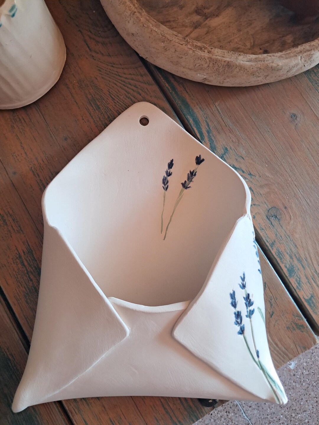 Ceramic Envelope Formed Vase, Note Holder. - Etsy