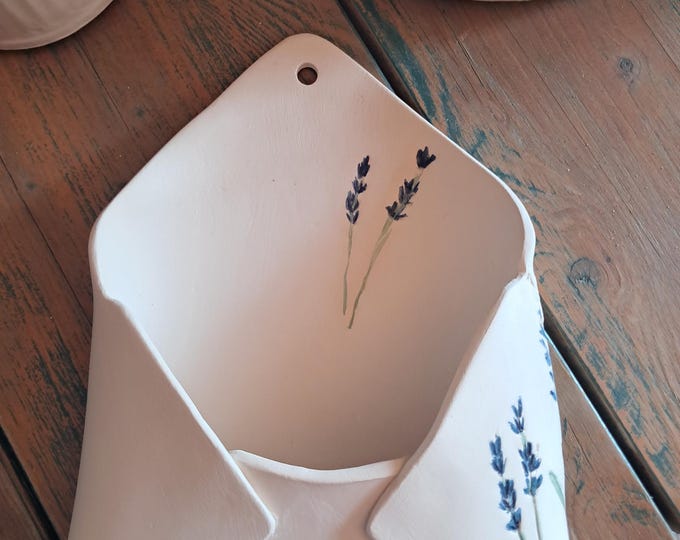 Ceramic Envelope Formed Vase, Note Holder. - Etsy