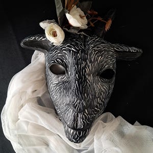 Majestic Paper Mâché Goat Mask. One of a Kind. - Etsy