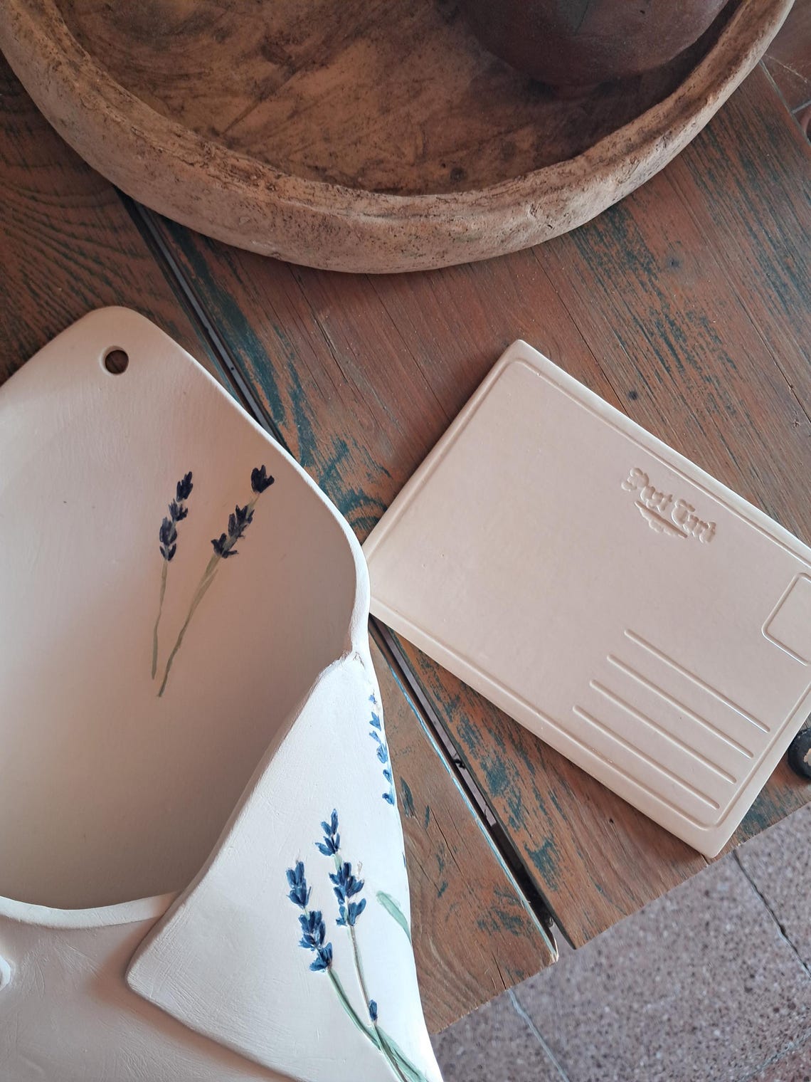 Ceramic Envelope Formed Vase, Note Holder. - Etsy