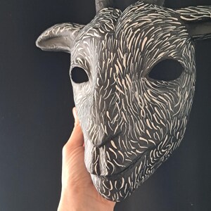 Majestic Paper Mâché Goat Mask. One of a Kind. - Etsy