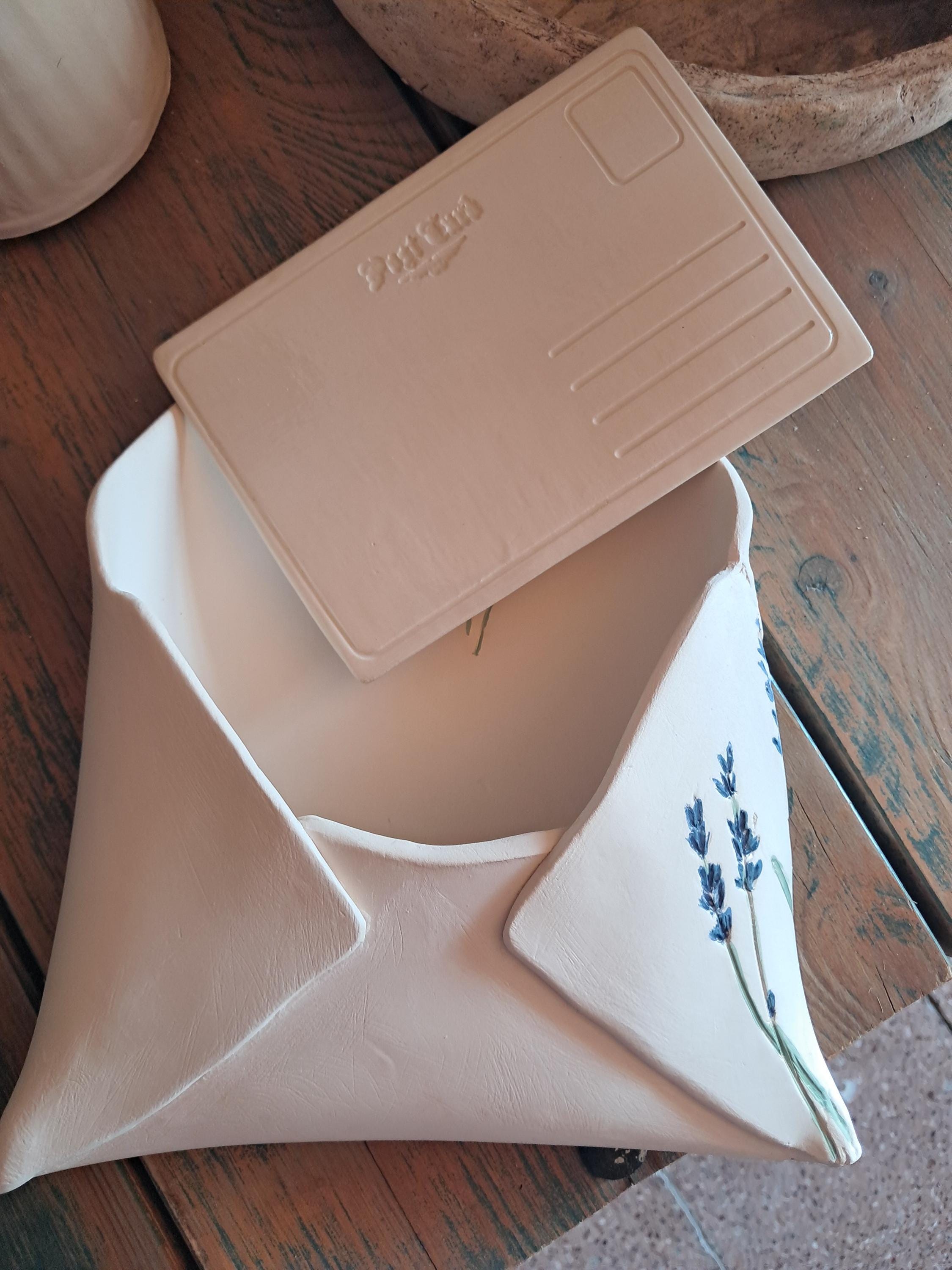 Ceramic Envelope Formed Vase, Note Holder. - Etsy