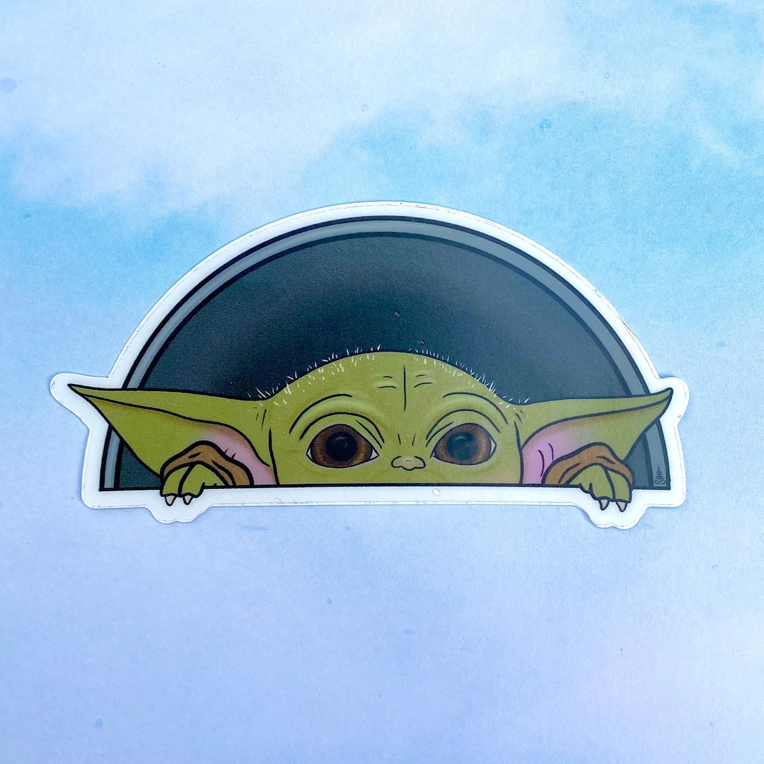 Clear Baby Grogu Star Wars Mandolorian Grogu Decal - Etsy