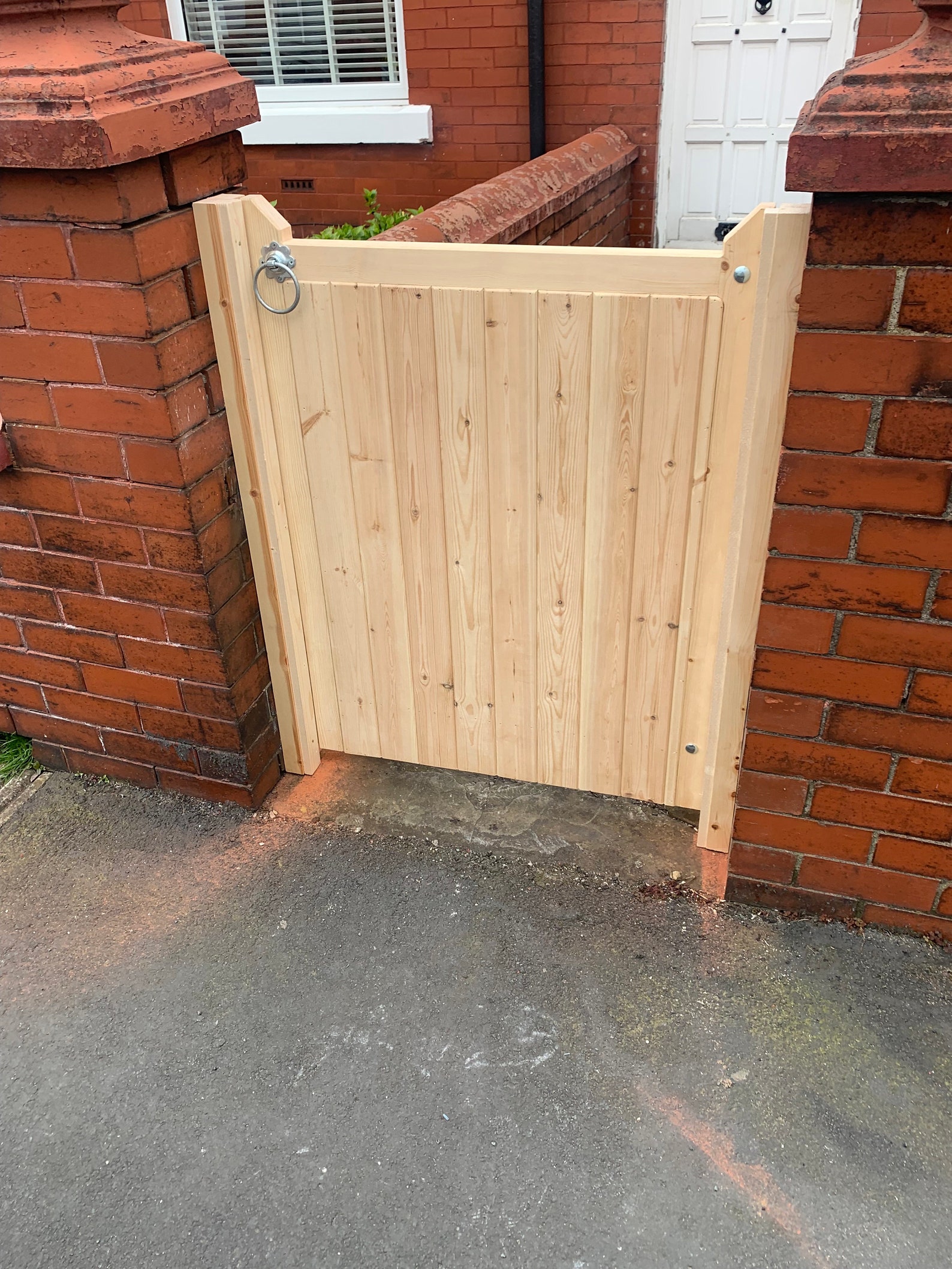 Wooden Garden Gate. Redwood Timber. Pedestrian Gate. - Etsy