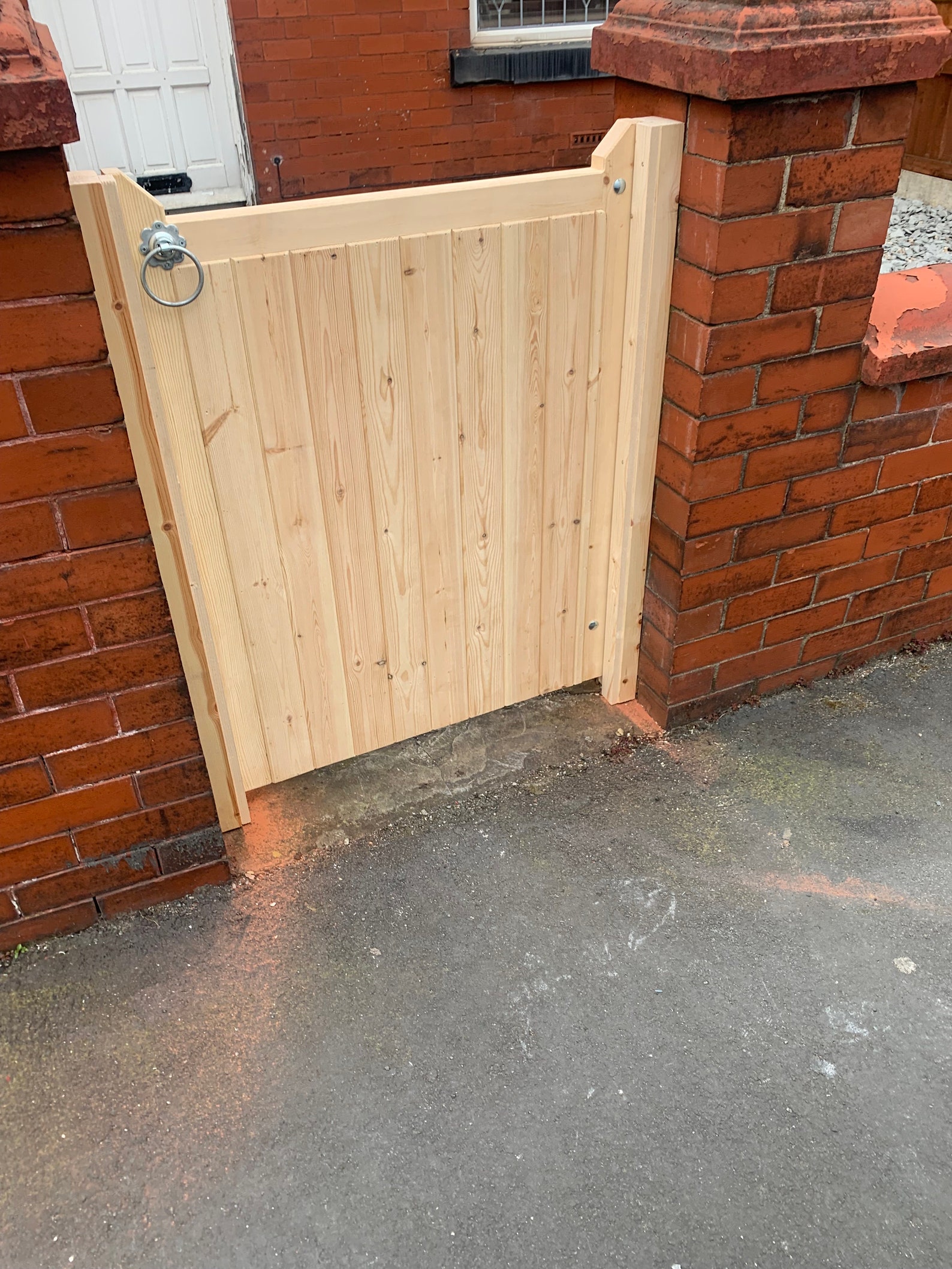 Wooden Garden Gate. Redwood Timber. Pedestrian Gate. - Etsy