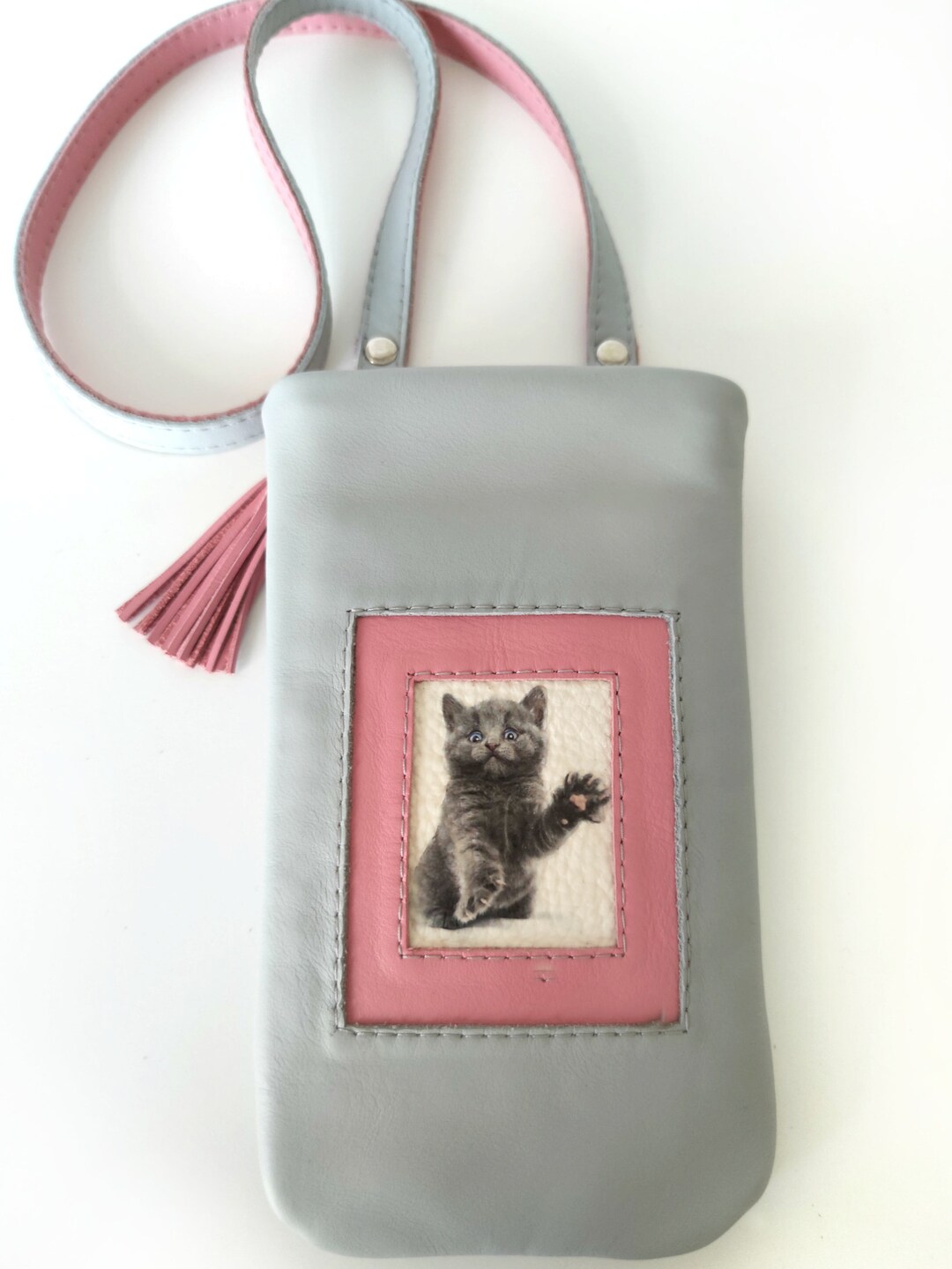 Small Neck Pouch From Leather Bag for Cell Phone, Travel Neck Wallet ...