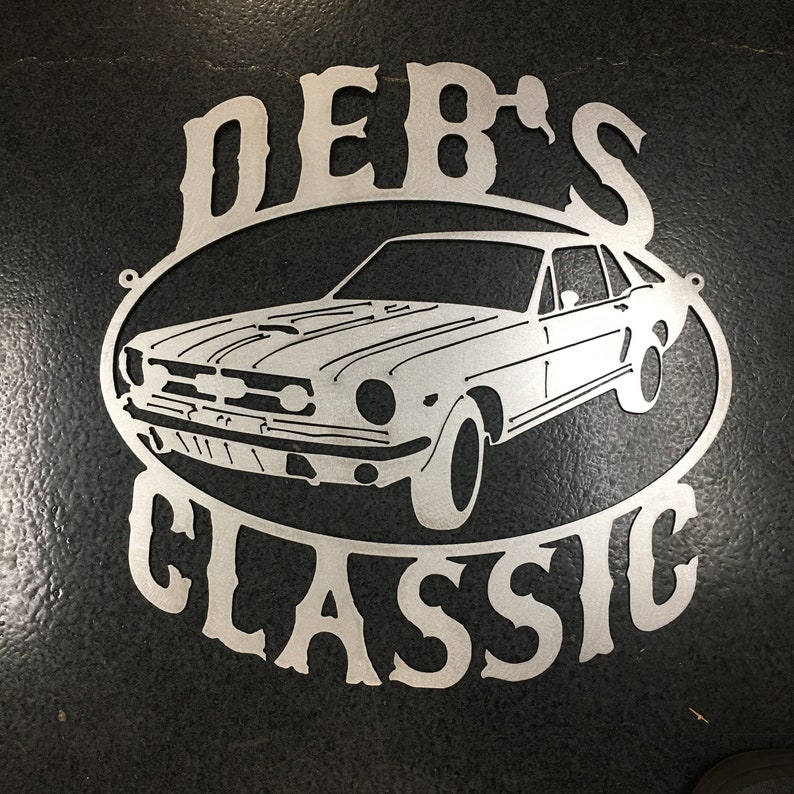 Your car in a metal sign Personalized metal sign. Custom | Etsy