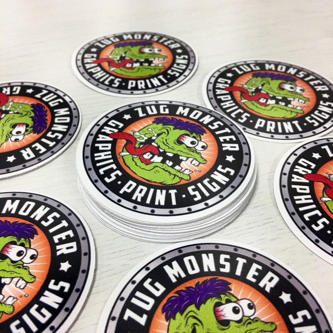 120 Custom Vinyl Stickers - Circle - Etsy