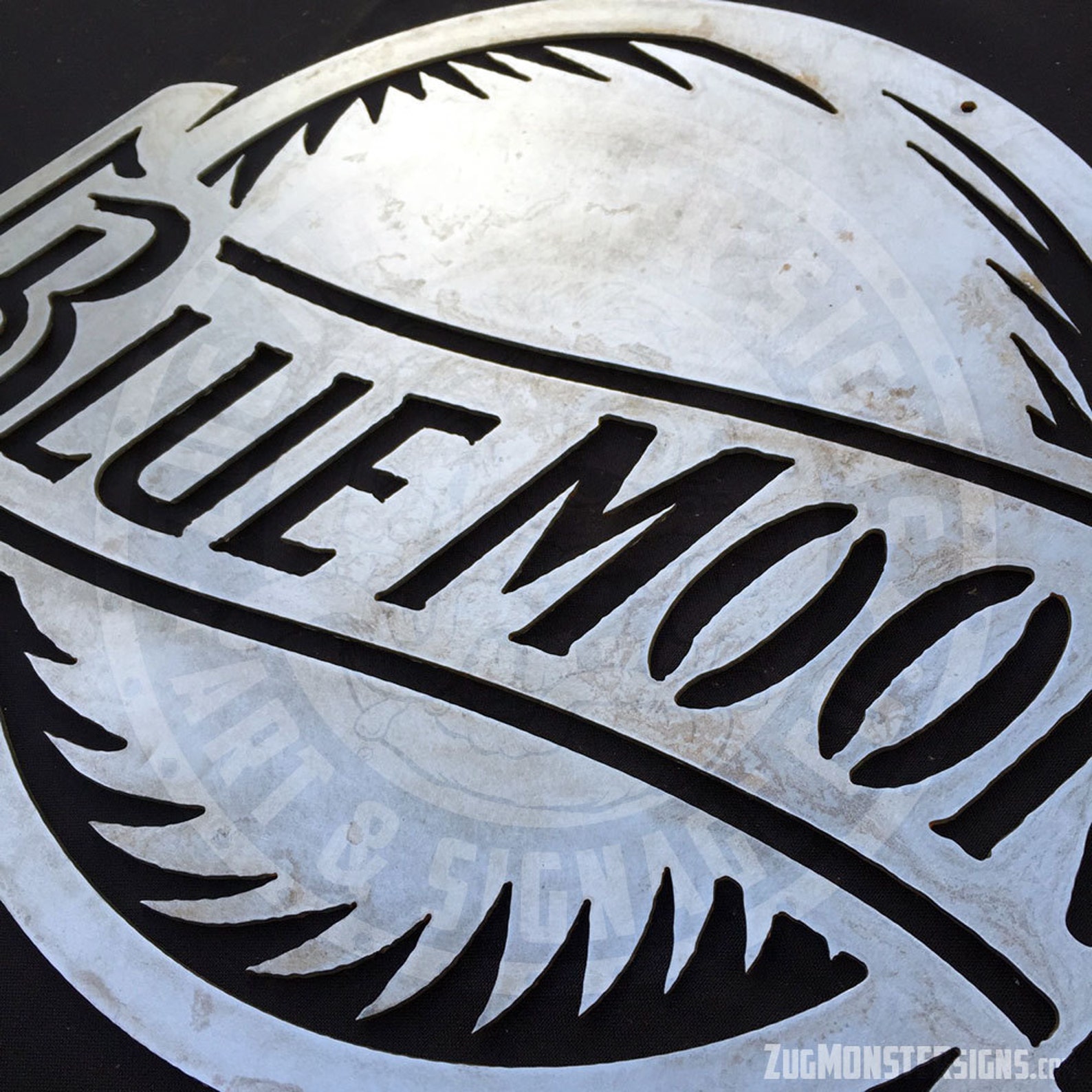 Blue Moon Metal Wall Art Beer Sign | Etsy
