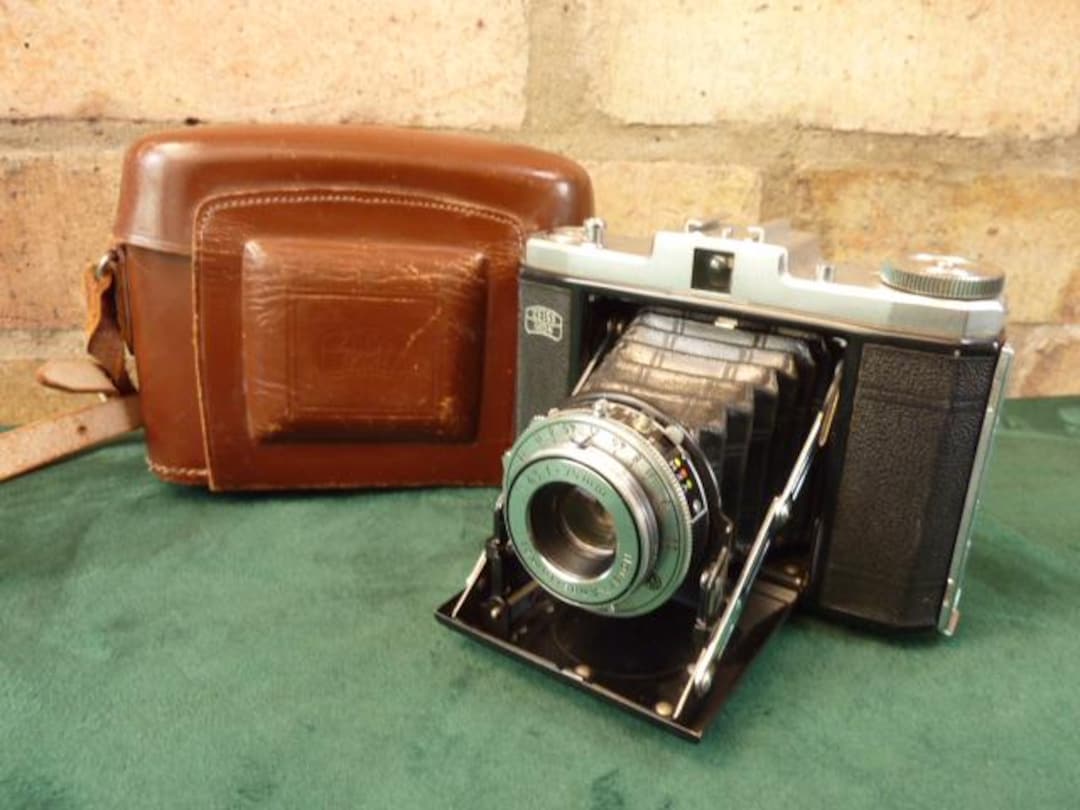 Nice Vintage Zeiss Nettar 120 Roll Film Camera Novar 1:4.5 75mm Lens #1 ...