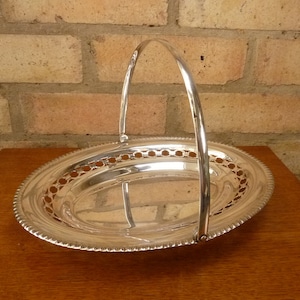 Nice Antique Mango Plate Silver Plated 10 1/2" Bowl With Handle - Etsy UK