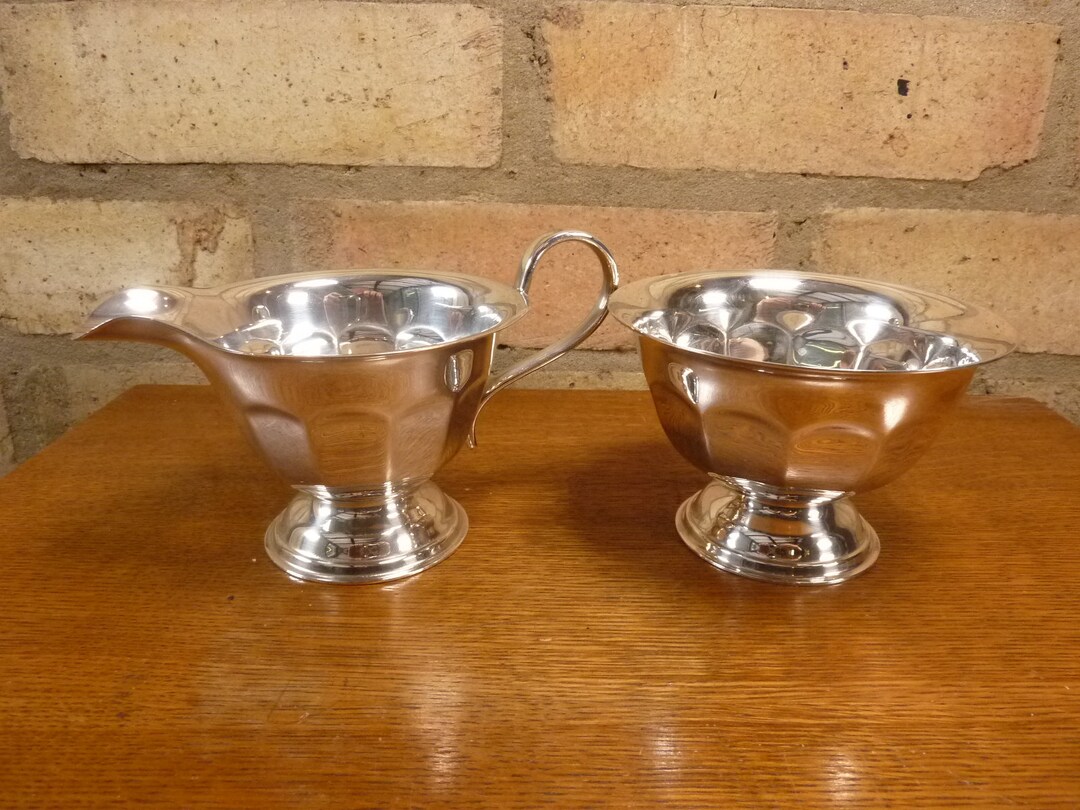 Nice Vintage Viners Sugar Bowl and Milk Jug Silver Plated - Etsy