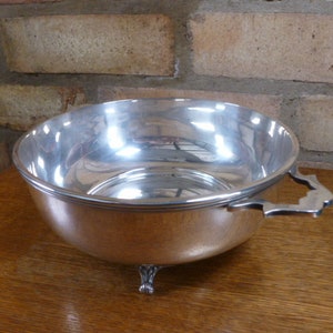 Nice Vintage 10" Goldsmiths & Silversmiths Round Serving Bowl Silver ...