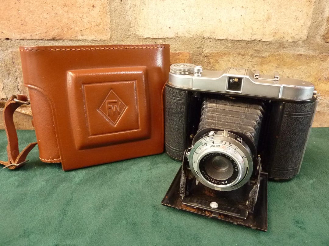 Vintage Franka Solida I Folding Camera With Case 1:6.3 75mm Lens 120 ...