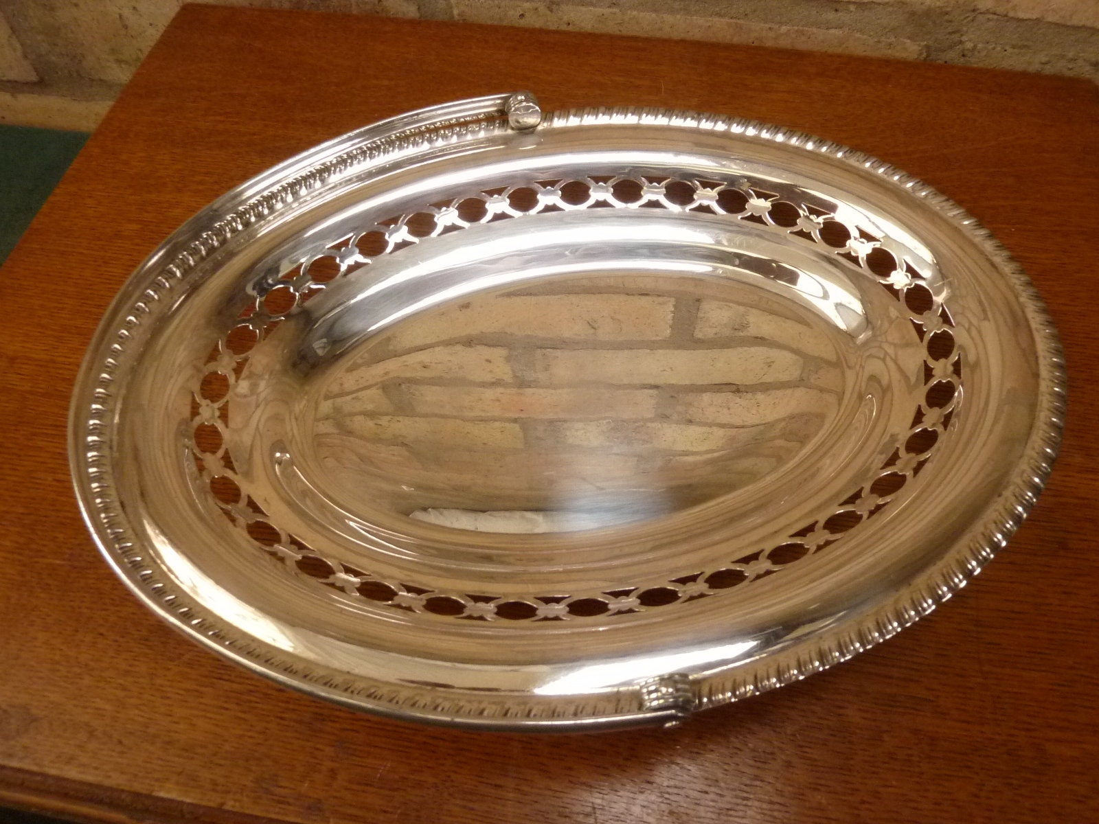 Nice Antique Mango Plate Silver Plated 10 1/2" Bowl With Handle - Etsy UK
