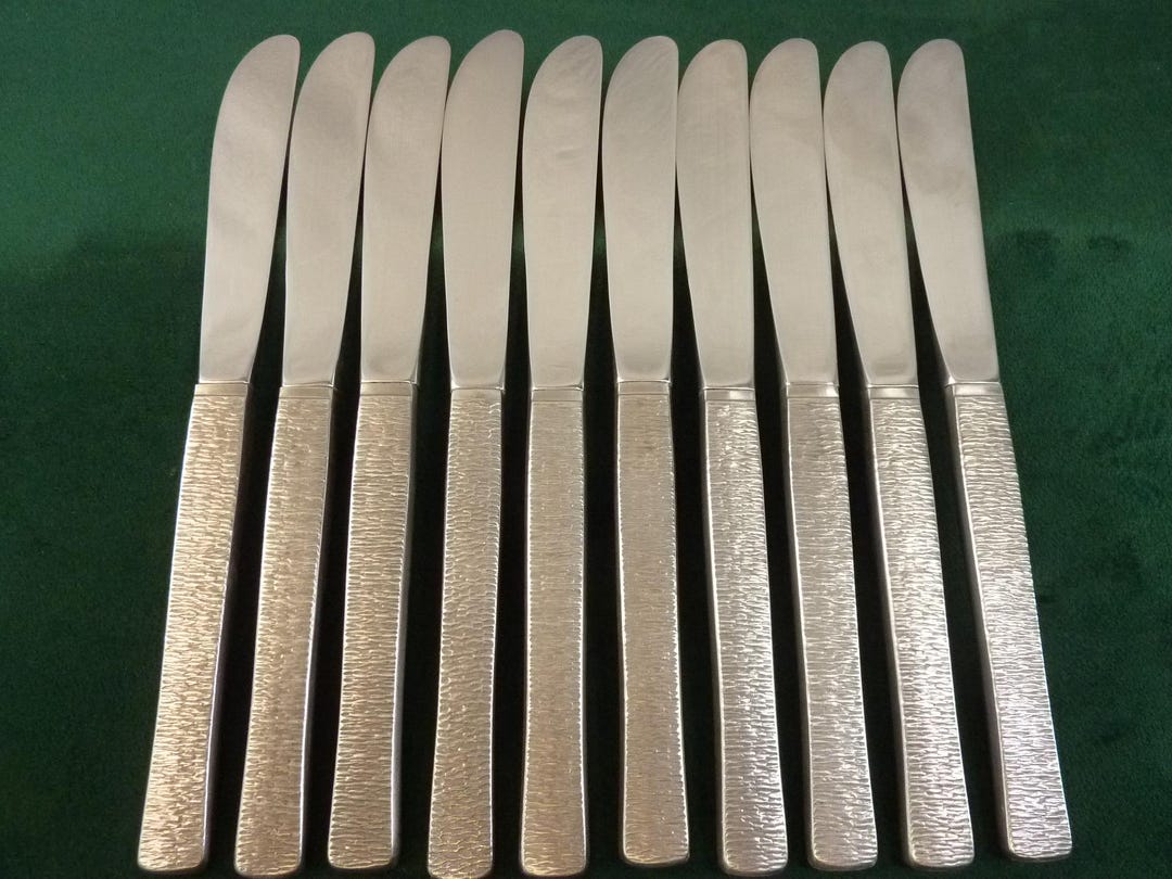 10 Vintage Viners Dinner Knives Viners Studio Gerald Benney Stainless ...