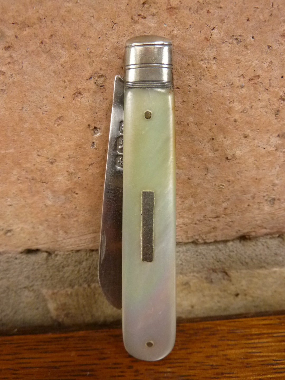 Antique Arthur Stainforth Hallmarked Silver and Mother of Pearl Fruit ...