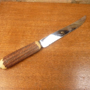 A Nice Vintage Mappin and Webb Bread Knife Real Deer Antler Handle - Etsy