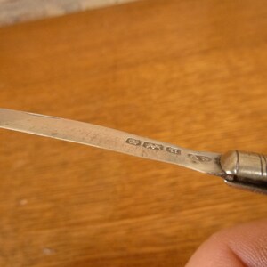 Antique Arthur Stainforth Hallmarked Silver and Mother of Pearl Fruit ...