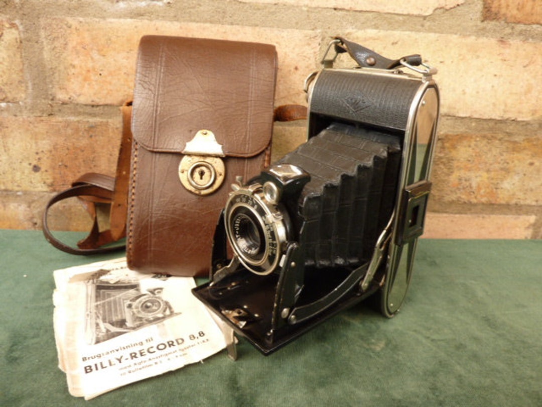 A Nice Agfa Billy Record Folding Camera 120 Roll Film Jgestar 1:8.8 ...