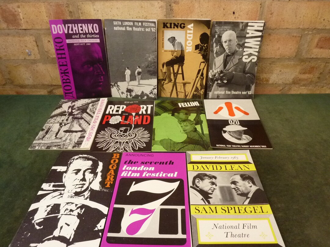 11 Vintage National Film Theatre Magazines All From 1962-63 - Etsy